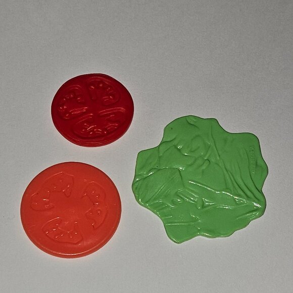 Unbranded | Toys | 2 Tomato Slices Lettuce Leaf Pretend Play Food ...